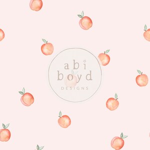 Simple Peach Seamless Pattern, Cute Peaches Repeating Pattern ...