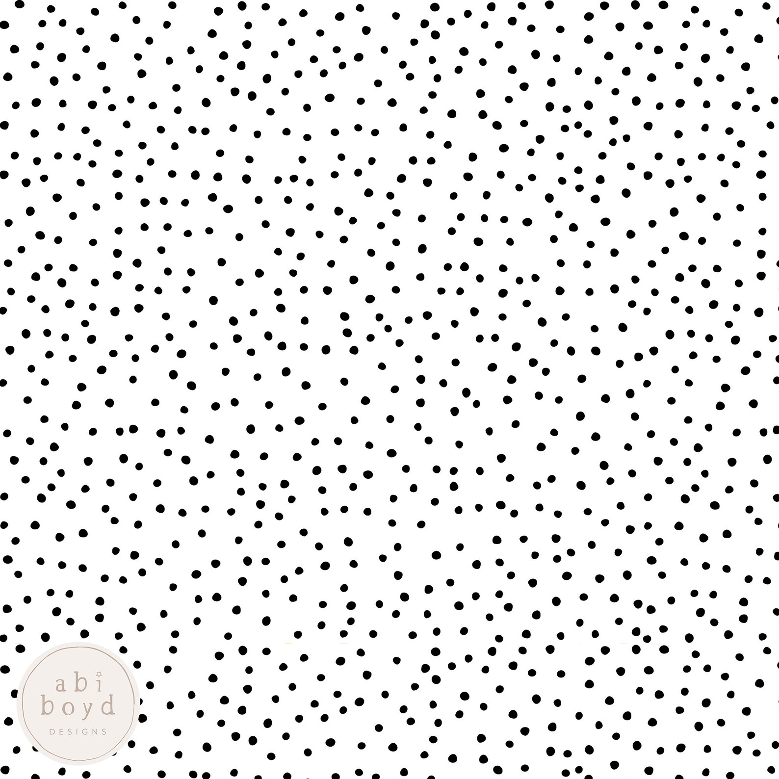 Dotty Seamless Pattern / Cute Polka Dots Repeat Pattern / Basic Fabric ...