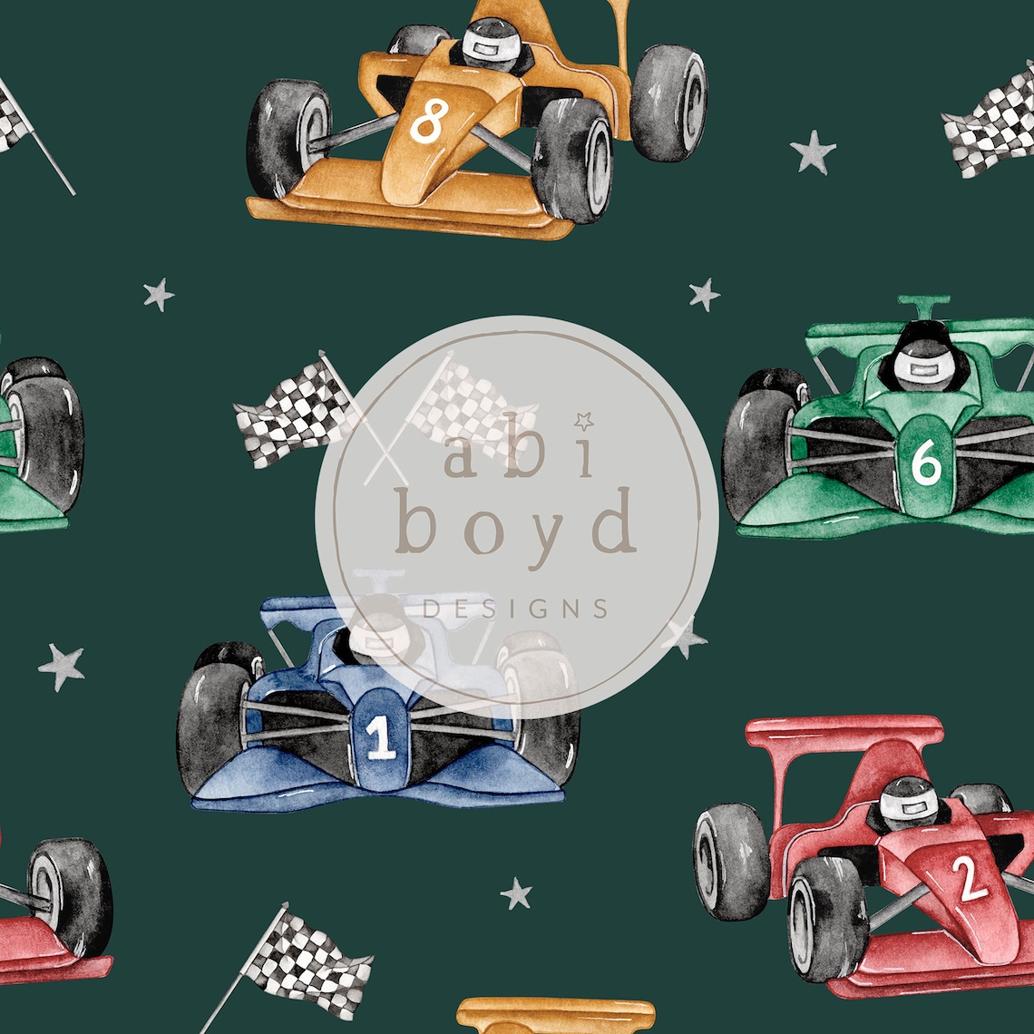 F1 Race Cars Seamless File, Racing Car Repeating Pattern, Formula 1 ...