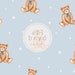 Teddy Bear Seamless Pattern, Simple Boys Teddy Repeating Pattern, Blue ...