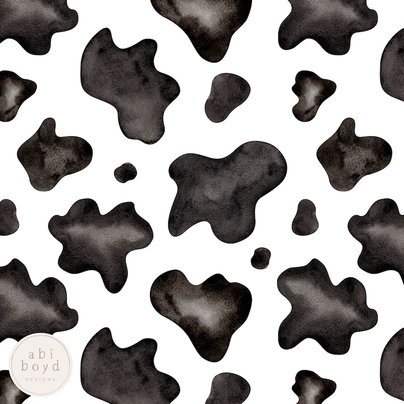 Cow Print Fabric - Etsy