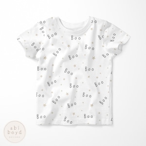 Boo Seamless Pattern for Commercial Use, Cute Halloween Pattern, Spooky ...