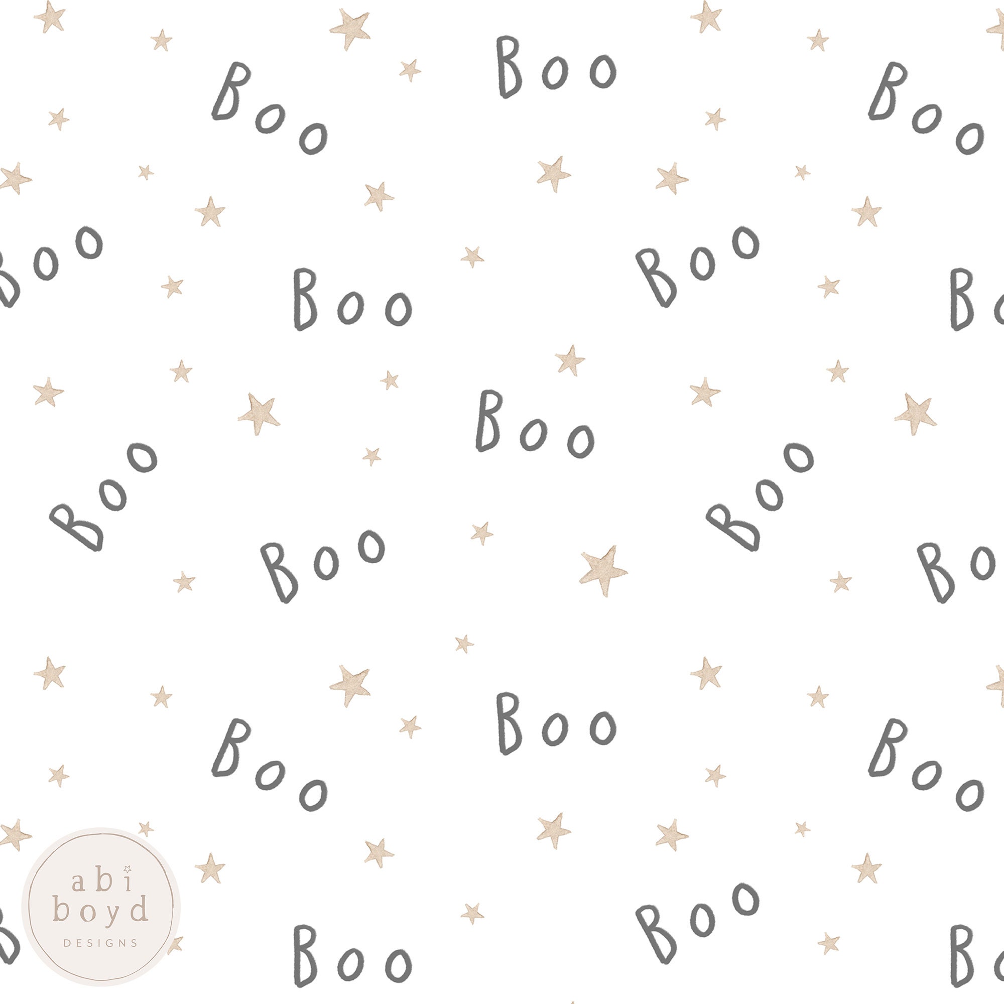 Boo Seamless Pattern for Commercial Use, Cute Halloween Pattern, Spooky ...