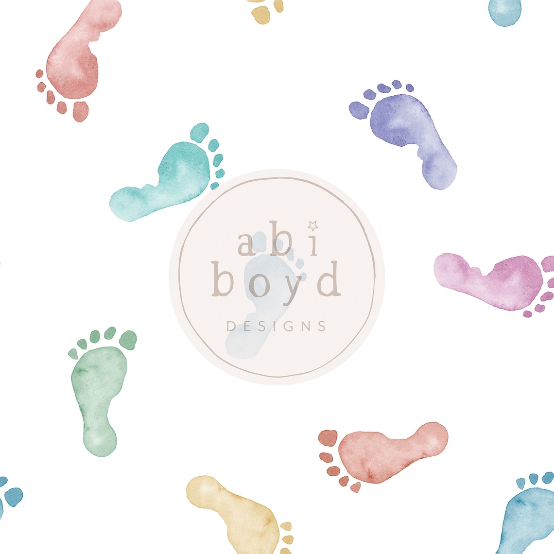 Baby Feet Seamless Pattern, Hospital Baby Blanket Repeating Pattern ...
