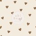 Chocolate Heart Seamless Pattern, Valentine Brown Hearts Fabric Design ...