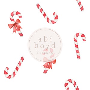 Candy Cane Seamless Pattern, Christmas Candy Repeating Pattern, Xmas ...