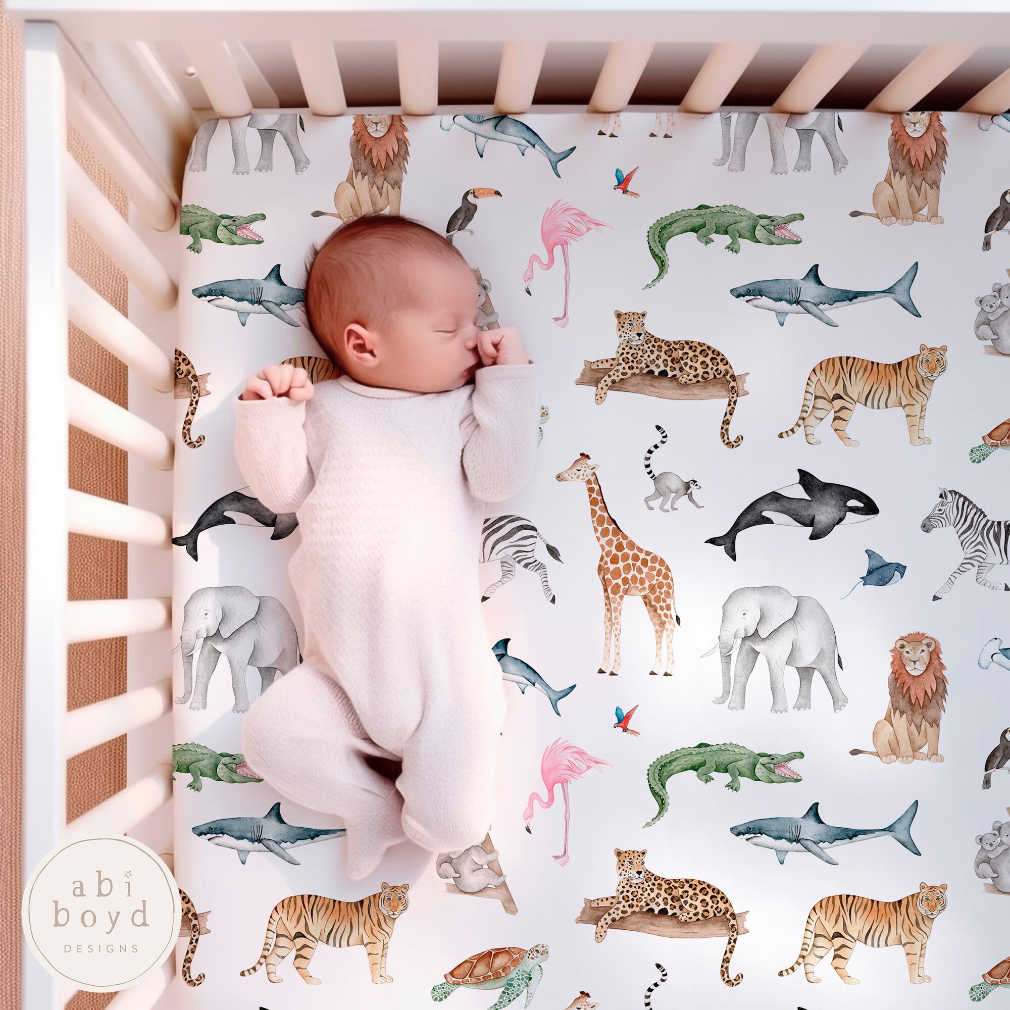 Zoo Animals Seamless Pattern, Safari Animals Repeating Pattern, Animal ...