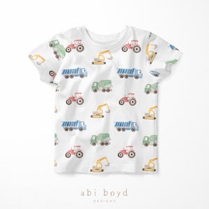 Diggers Pattern, Construction Repeat Tile, Surface Pattern, Digital ...