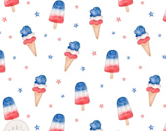 Fourth of July Seamless Pattern / 4th July Themed Repeat Tile ...