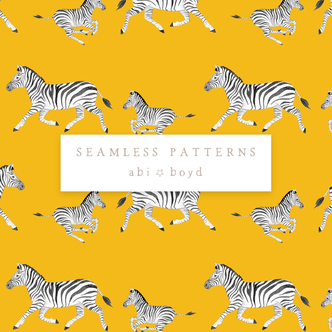 Zebra Seamless Pattern, Safari Repeat Tile, Surface Pattern, Digital ...