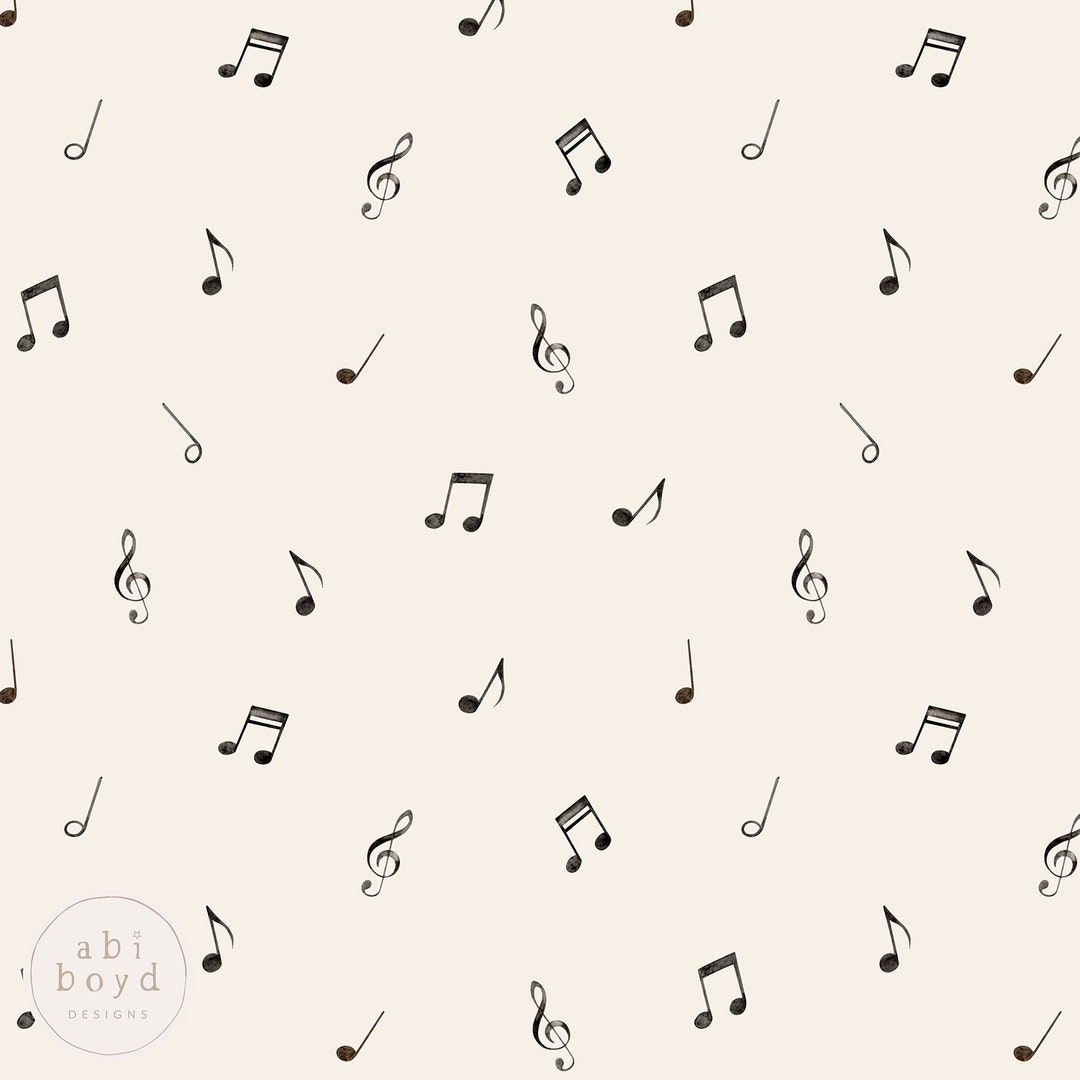 Music Notes Seamless Pattern / Musical Notes Repeating Pattern ...
