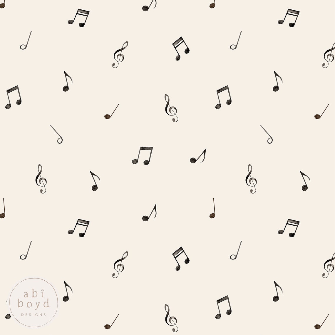 Music Notes Seamless Pattern / Musical Notes Repeating Pattern ...