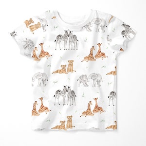 Baby Safari Pattern, Twin or Siblings Design, Watercolour Repeat Tile ...