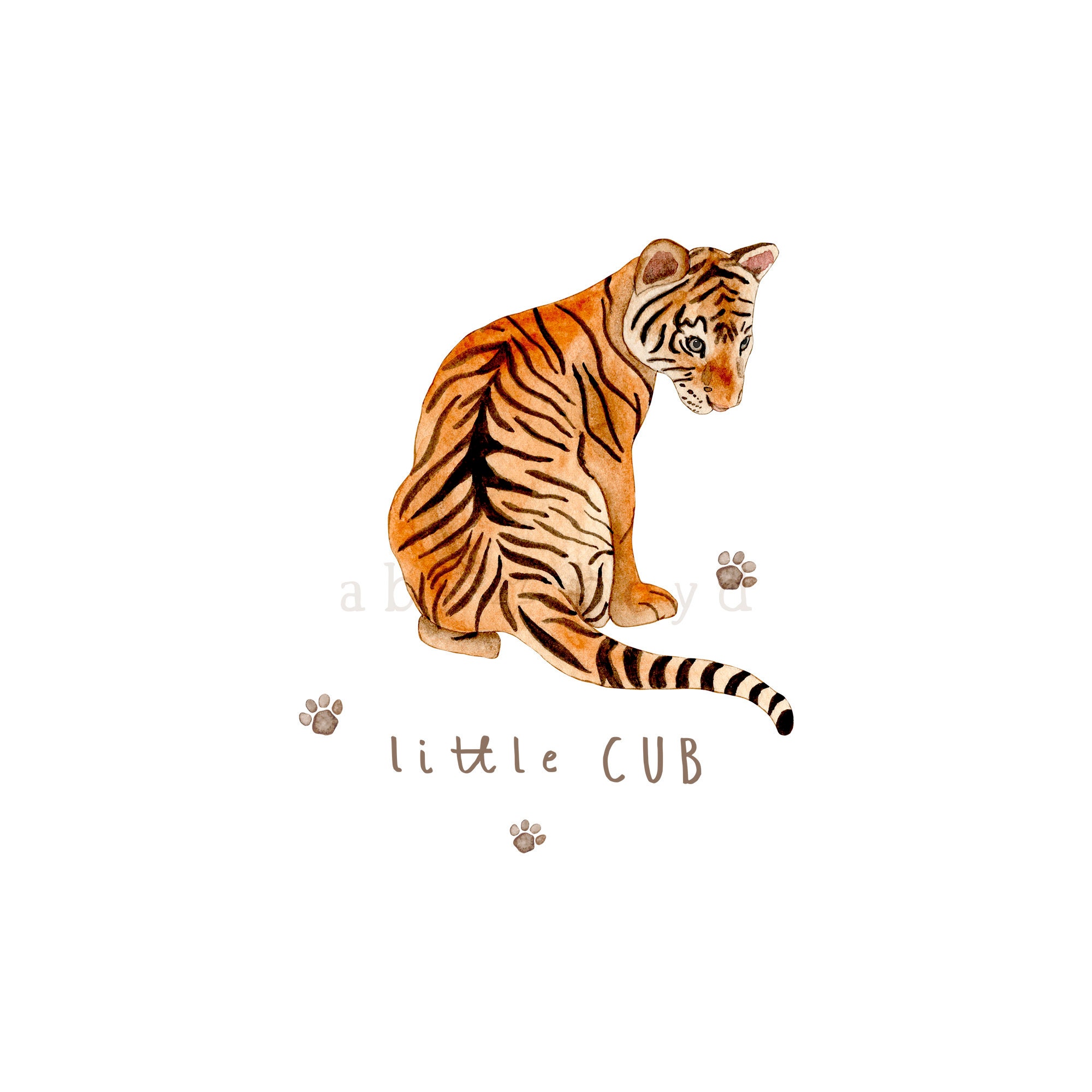 Tiger PNG Sublimation File Little Cub Sublimation File Tiger - Etsy