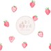 Simple Strawberry Seamless Pattern, Cute Strawberries Repeating Pattern ...