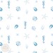 Blue Lobster Seamless Pattern, Watercolor Lobster Repeat, Simple ...