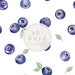 Watercolor Blueberries Seamless File, Simple Blueberry Repeating ...