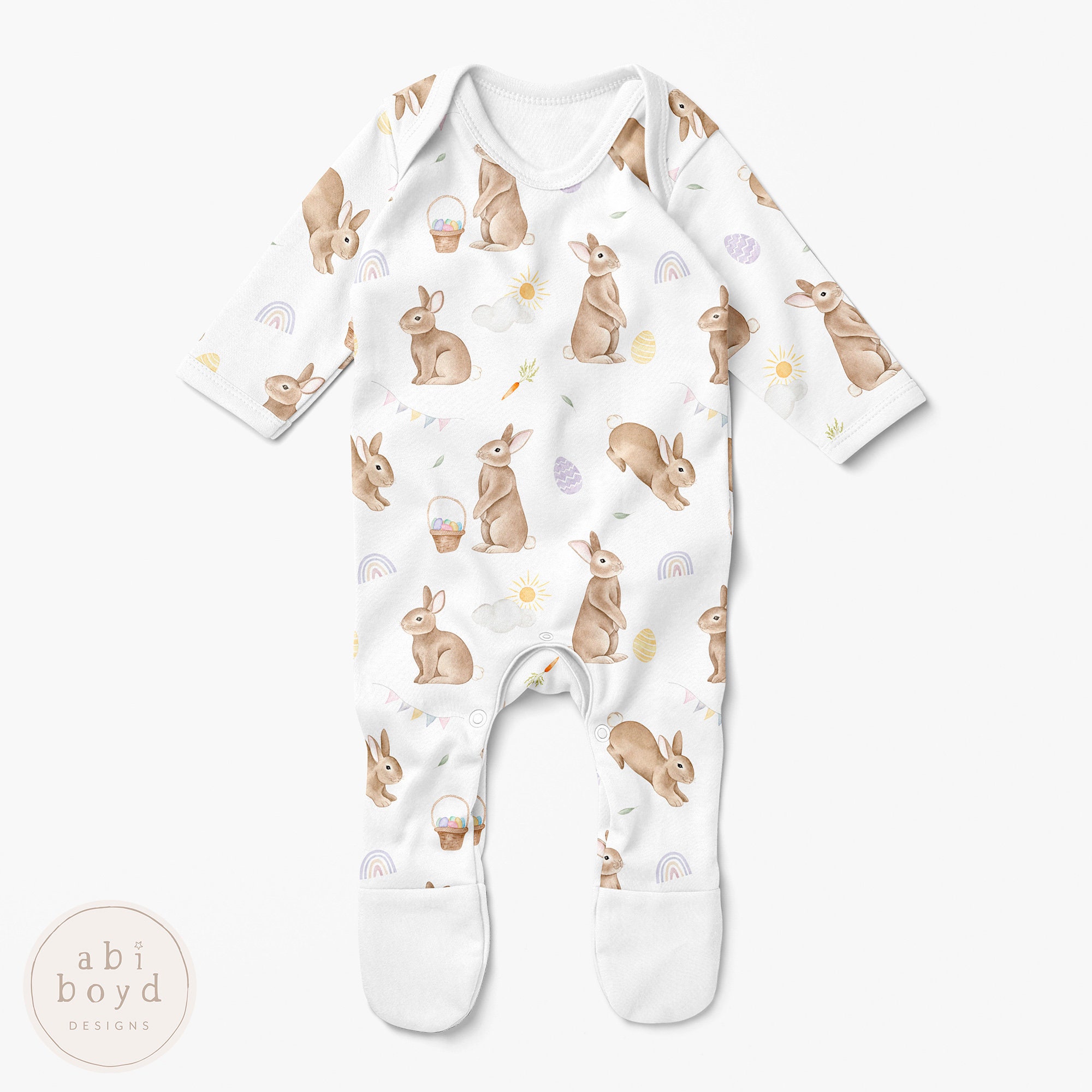 Easter Bunny Seamless Pattern Cute Rabbit Repeating Pattern Spring 7915