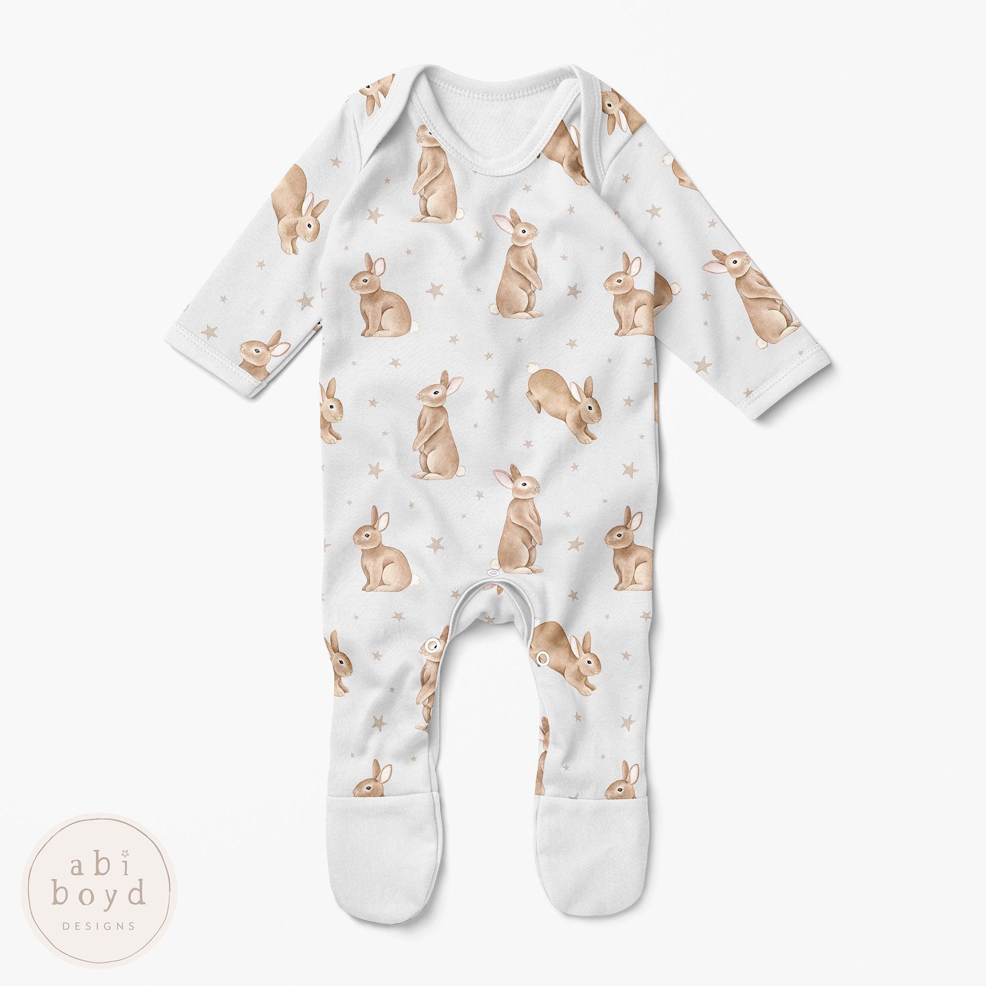 Bunny Rabbit Seamless Pattern, Seamless Fabric Design, Newborn Surface ...