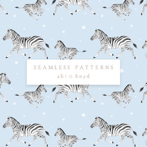 Zebra Seamless Pattern, Safari Repeat Tile, Surface Pattern, Digital ...