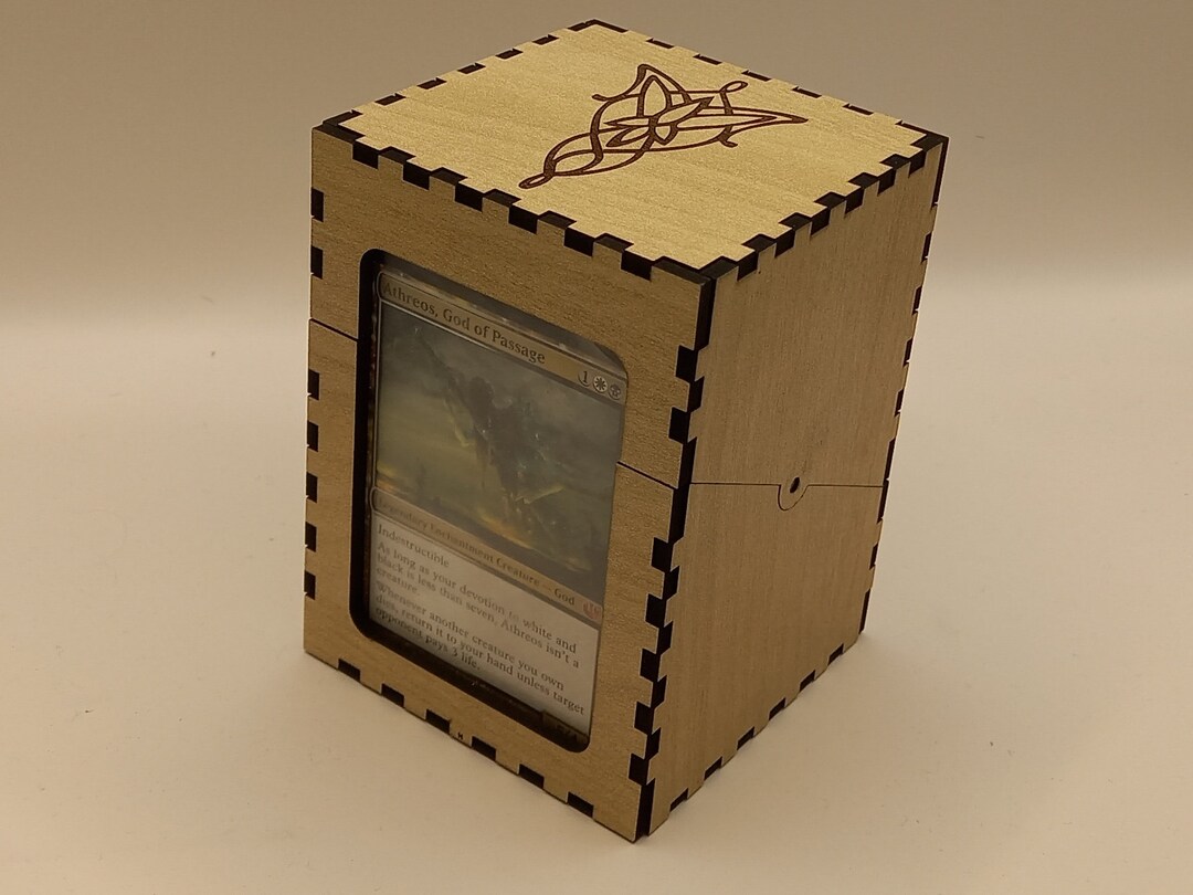 Commander Deck Box With Viewing Window, Magnetic Closure and ...