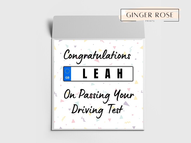 Congratulations Card Passed Driving Test Card Driving Test - Etsy