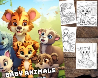 Animal Kingdom Coloring Book - Etsy