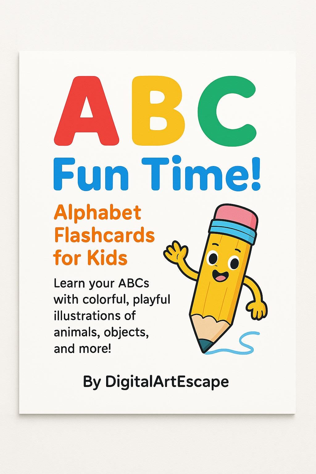 Printable ABC Alphabet Flashcards – Educational Learning Cards for Kids ...