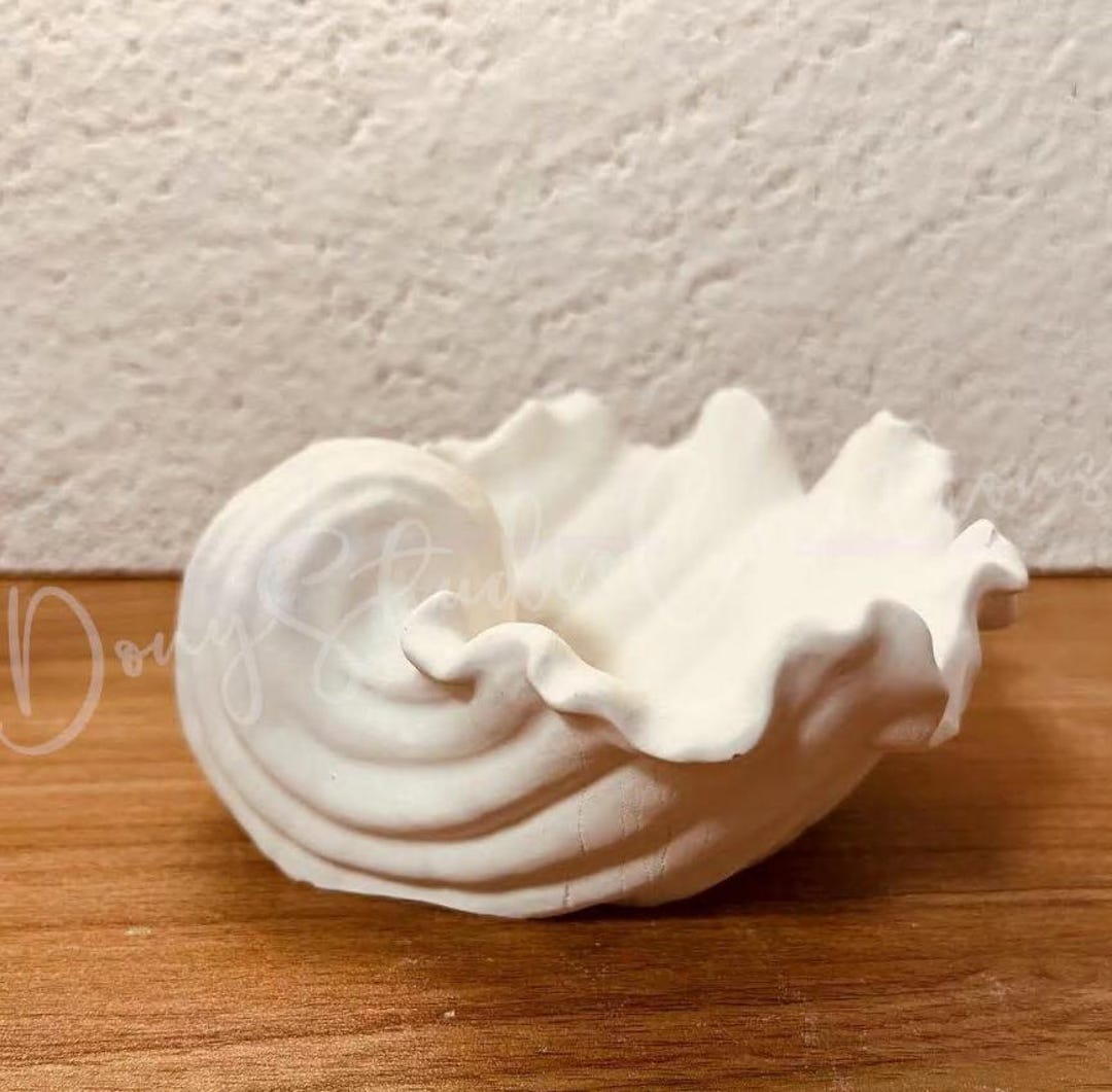 3D Conch Silicone Mould Candle Vessel Holder Concrete Molds Gypsum ...