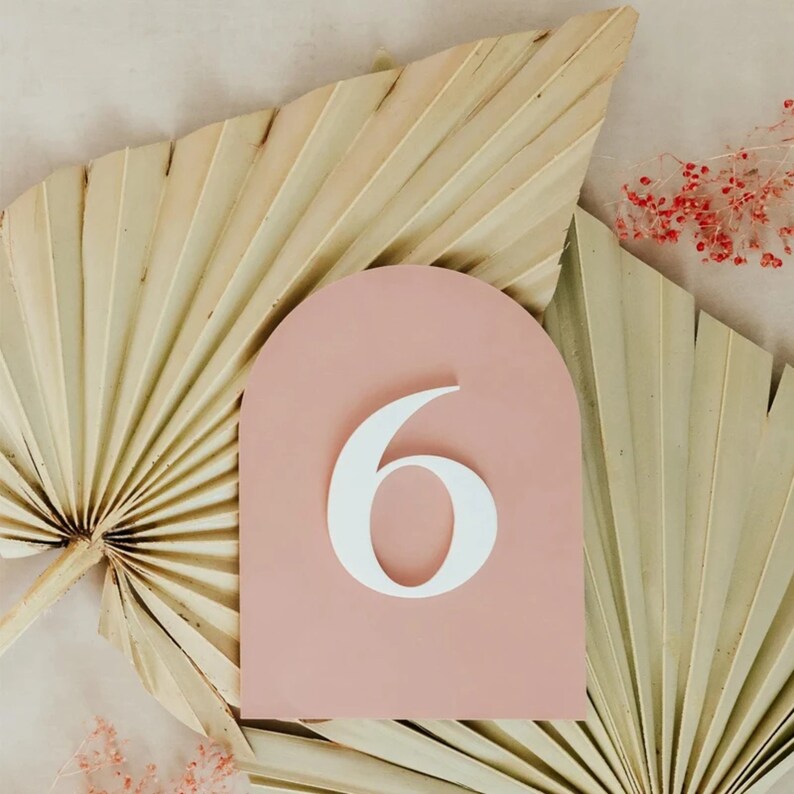 Acrylic Table Numbers, Table Numbers for Wedding, Elegant Wedding ...
