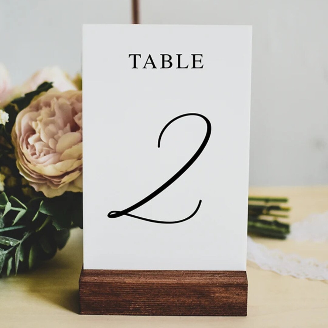 Acrylic Table Numbers, Table Numbers for Wedding, Elegant Wedding ...