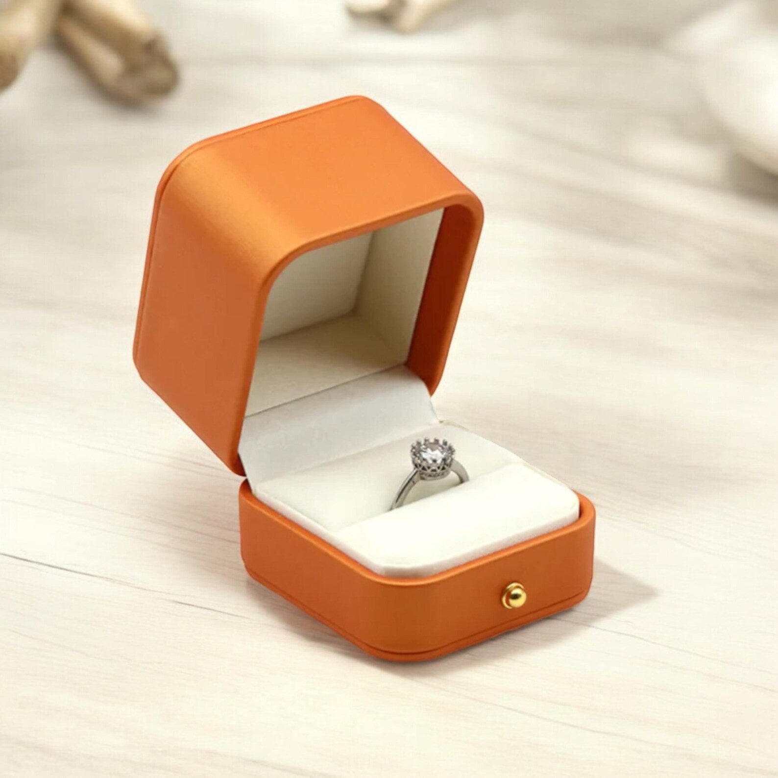 Wedding Ring Box, Ring Bearer Box, Velvet Bearer Proposal, Custom ...