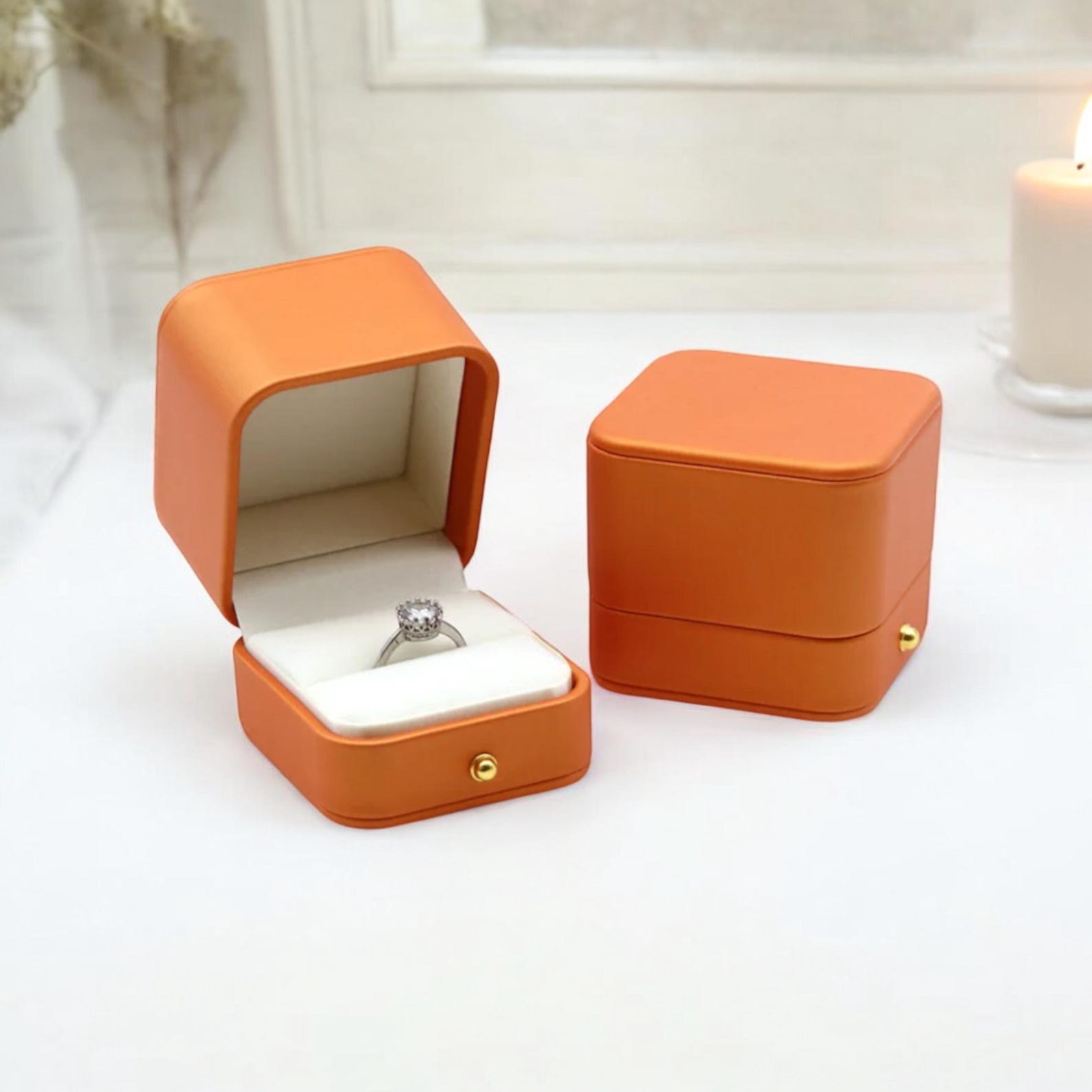 Wedding Ring Box, Ring Bearer Box, Velvet Bearer Proposal, Custom ...