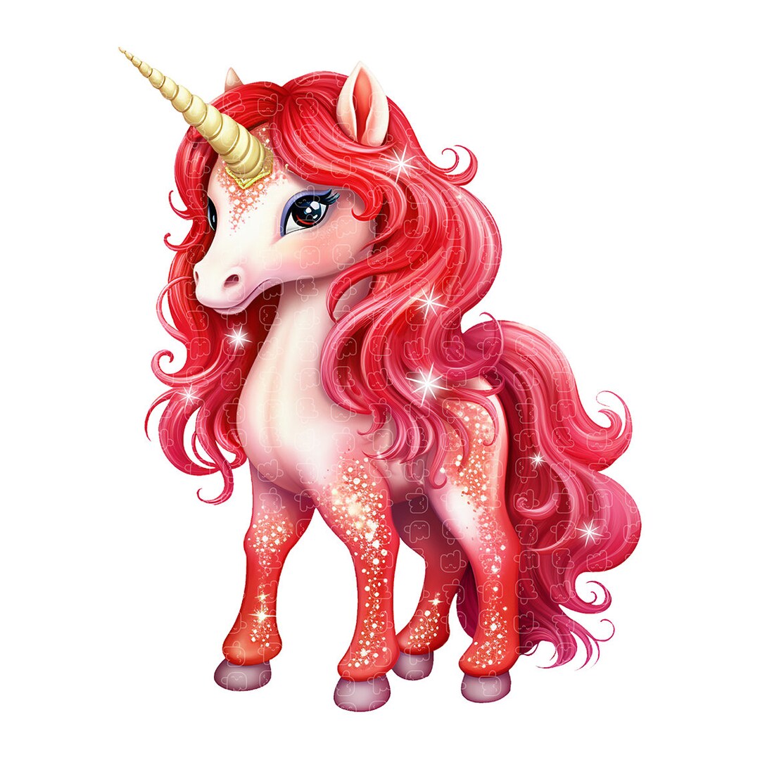 Cute Watercolor Unicorns Clipart Magical Adorable Fantasy Rainbow ...