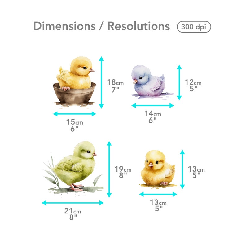 Chick Clipart Easter Cliparts Baby Chicks Clip Art Spring - Etsy