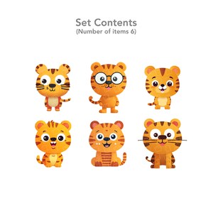 Cute Tiger Safari Animal Clipart Baby Boy Girl Cliparts Cute Animals ...