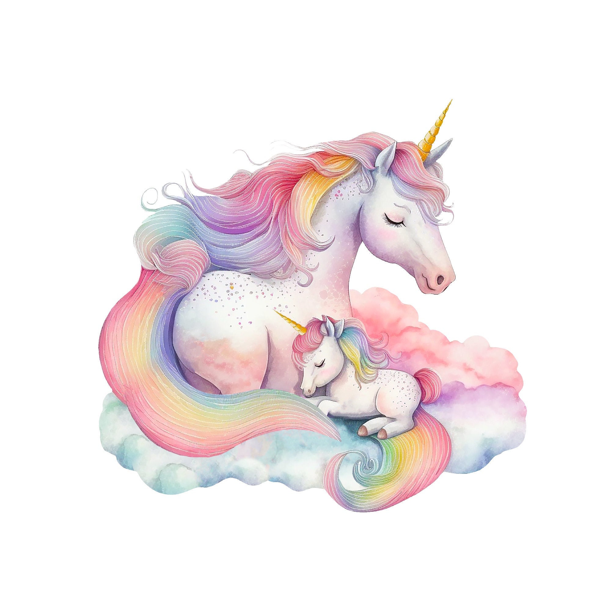 Magical Unicorn Clipart Png Digital Download - Etsy UK