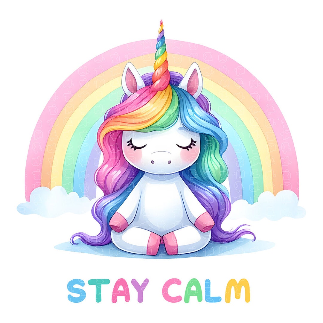 Stay Calm Clipart, Kids Affirmation, Sublimation PNG Designs, A Calm ...