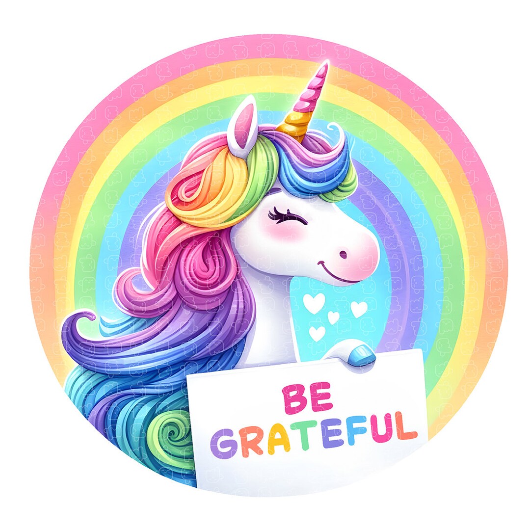 Be Grateful PNG Kids Affirmation Clipart Sublimation Designs A Happy ...