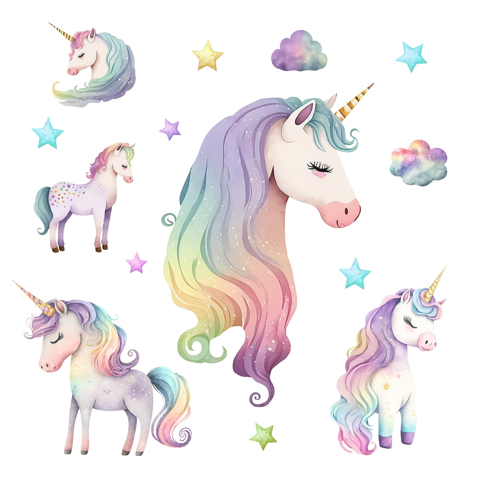 Cute Unicorn Stencil