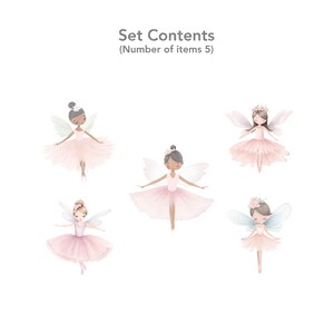Cute Fairy Ballerina Magical Watercolor Fairy Tale Garden Clipart ...