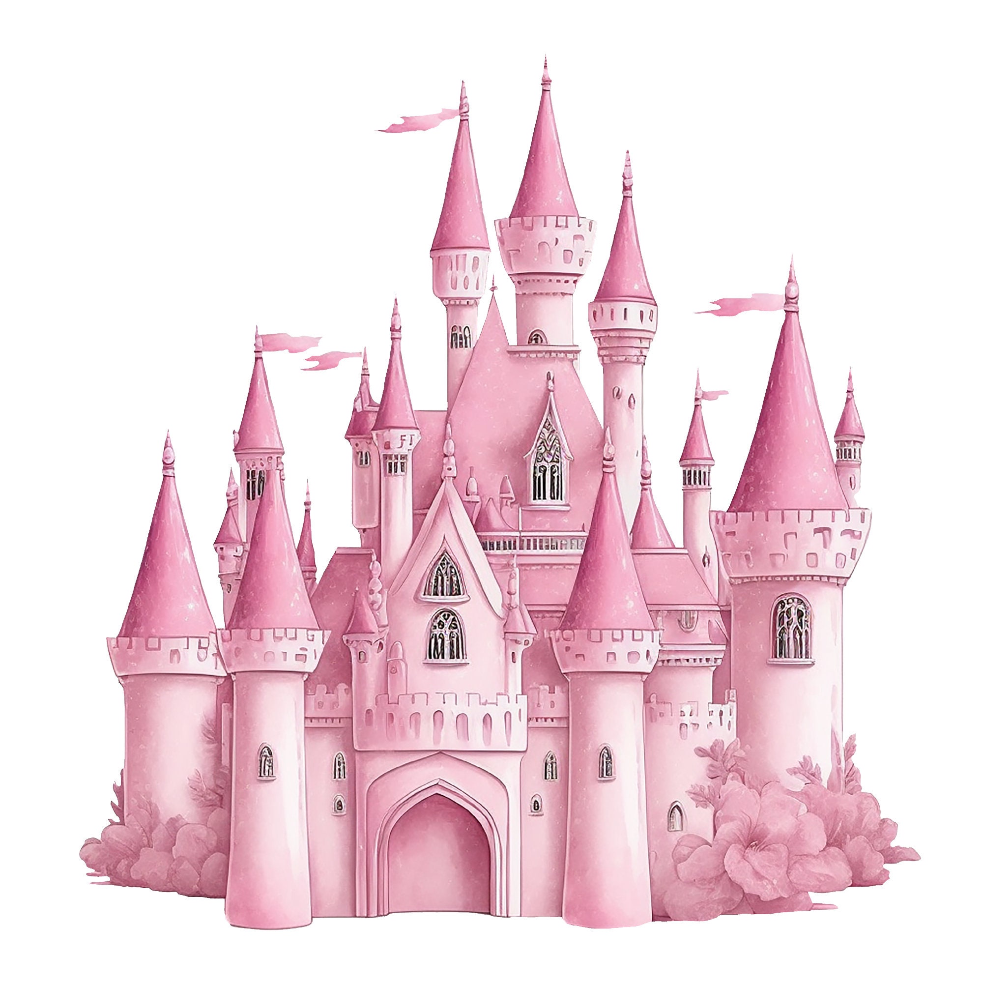 Princess Castle Clipart Baby Girl Watercolor Clipart Little - Etsy Australia