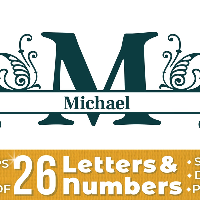 Swirl Monogram - Etsy