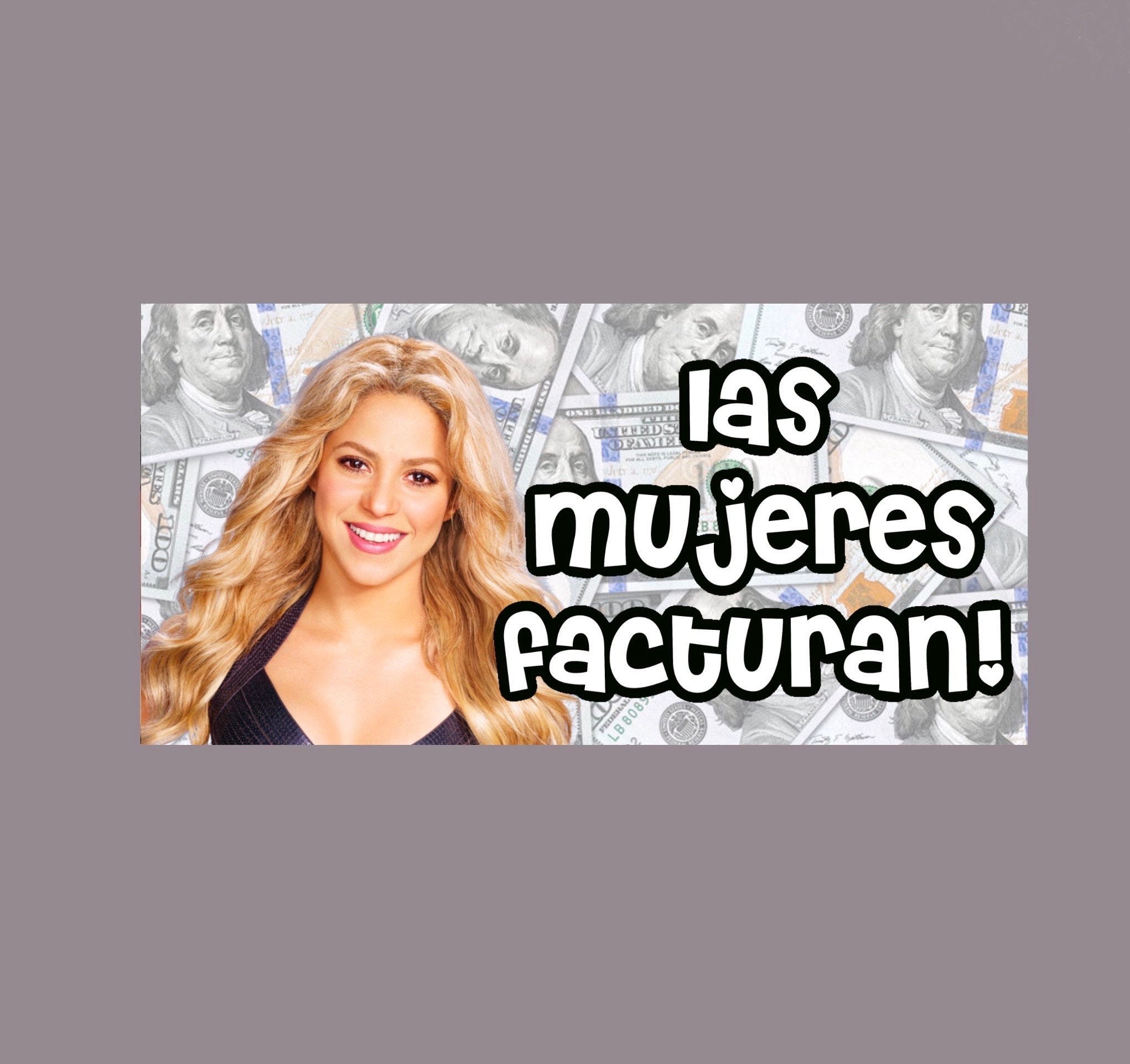 Shakira Bumper Sticker Las Mujeres Facturan Funny Shakira - Etsy