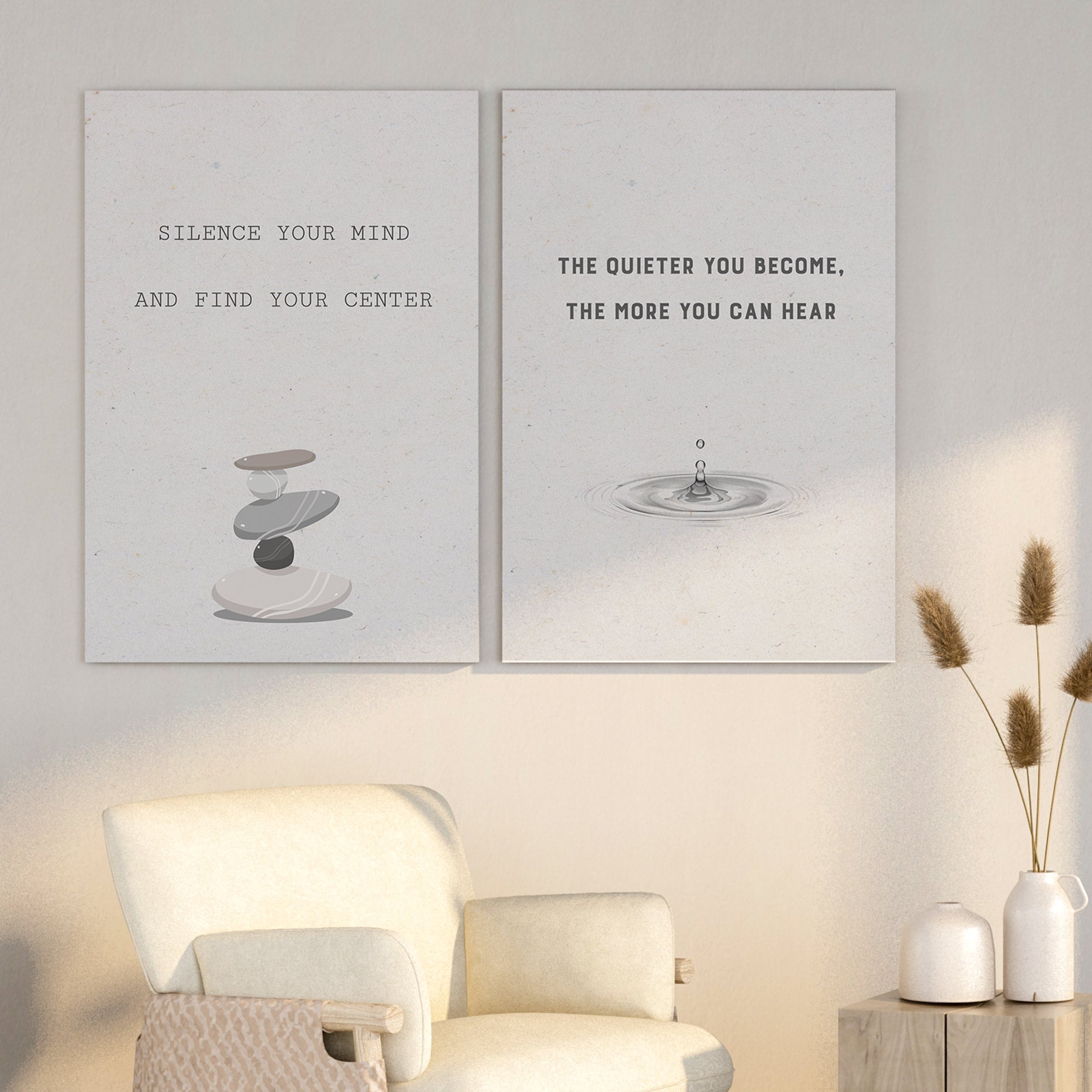 Meditation Gallery Wall Set of 10, Zen Wall Art, Spiritual Wall Art ...