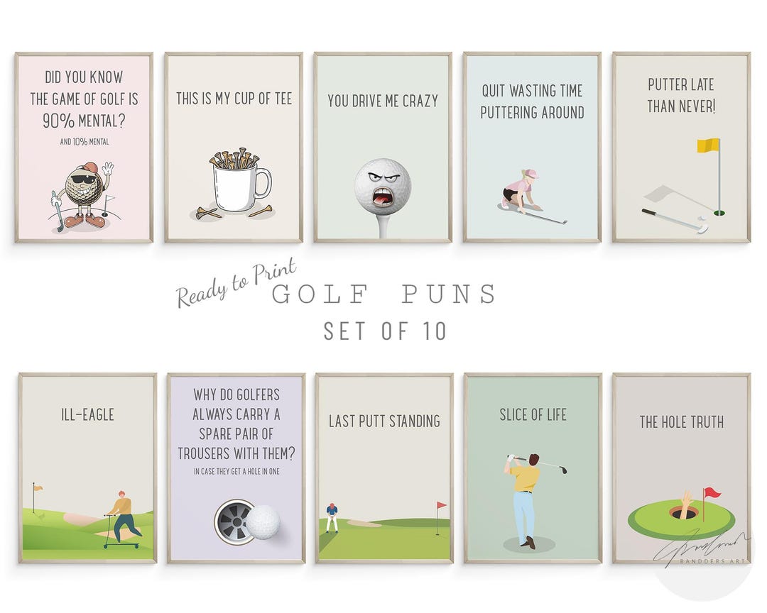 Funny Golf Poster, Gift for Golfers, Funny Wall Art, Golf Gifts, Meme ...