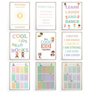 Educational Posters Ultimate Pack Printable, Montessori Poster, Boho ...