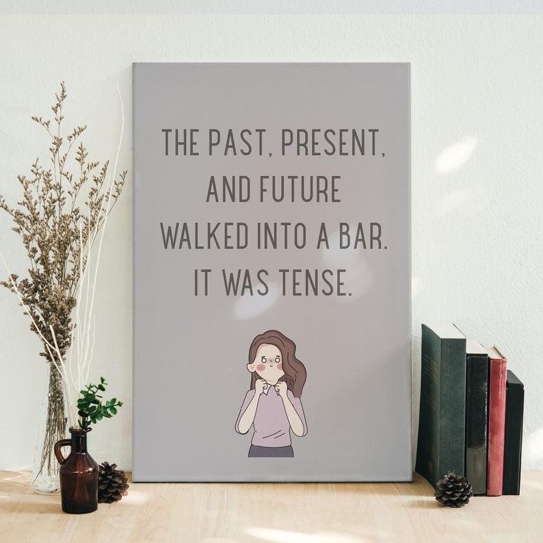 Funny English Pun Poster Set, English Teacher Gift, Boho Classroom ...