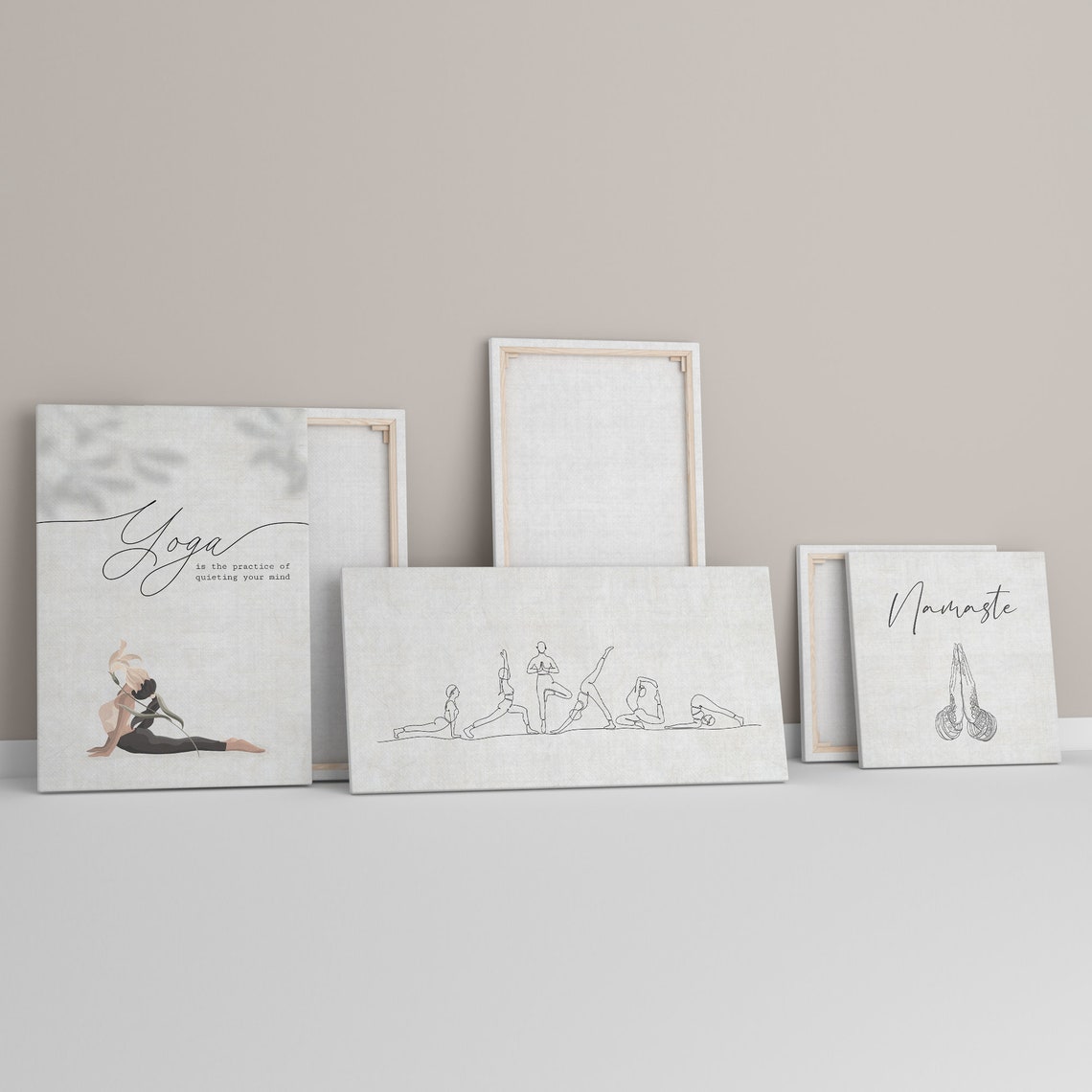 Yoga Wall Art Set of 14 Printables Yoga Studio Art Yoga - Etsy
