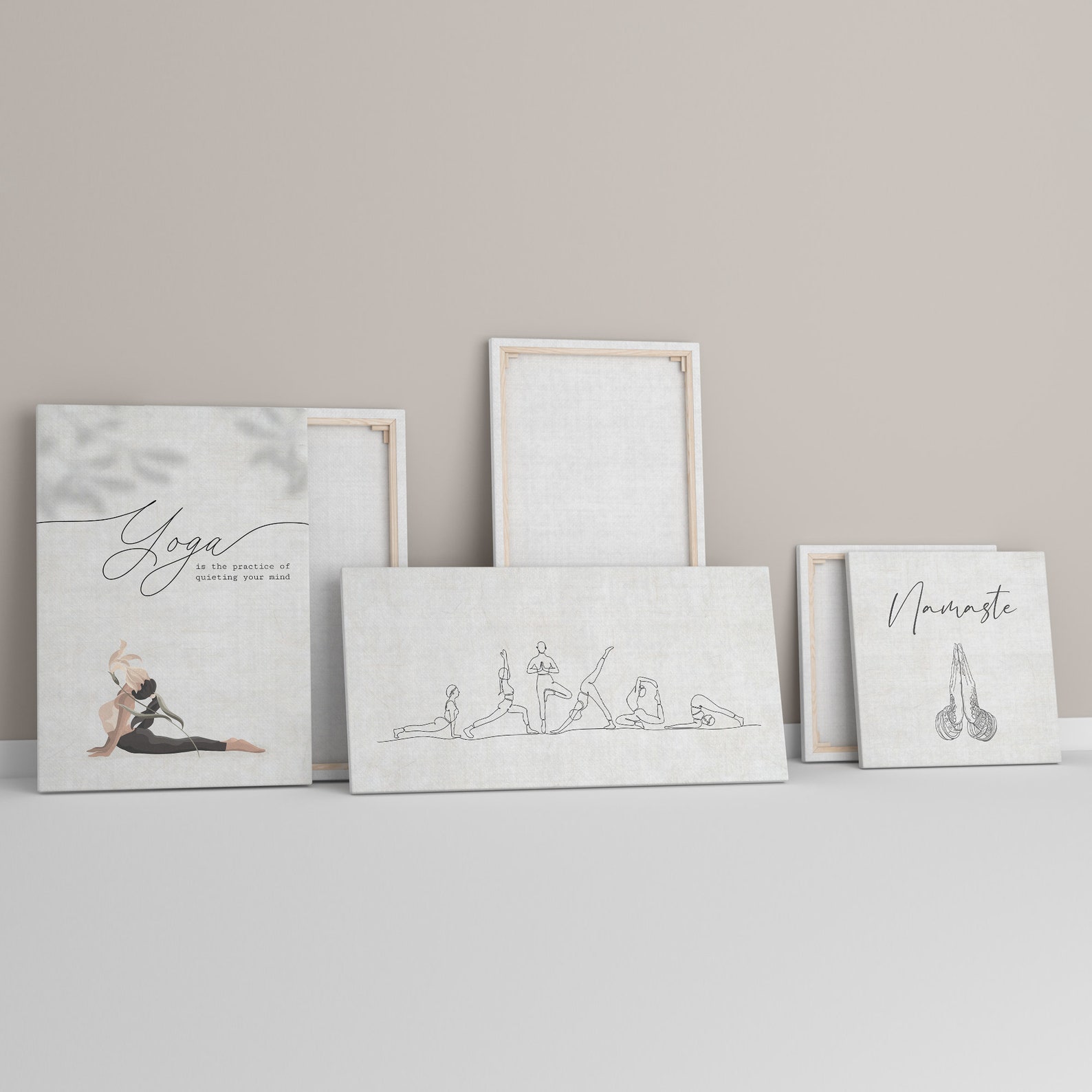 Yoga Wall Art Set of 14 Printables Yoga Studio Art Yoga - Etsy